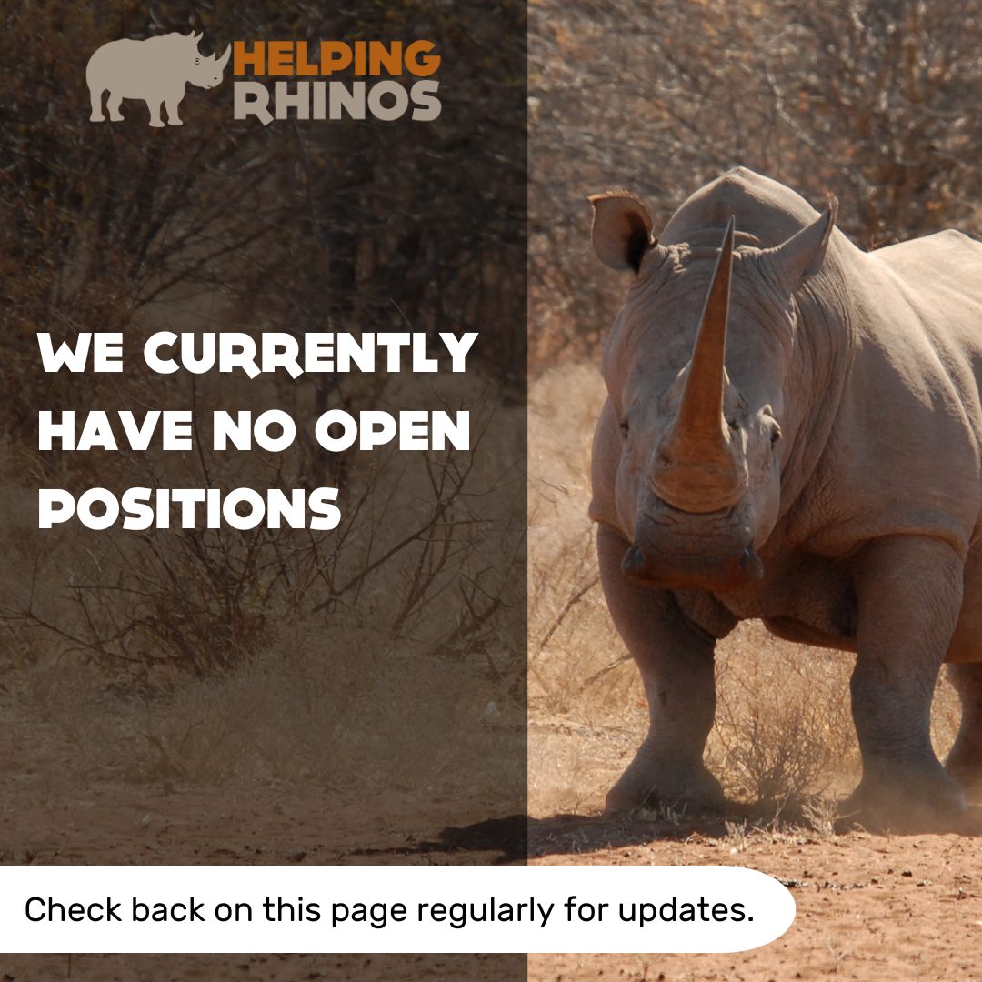 Open Positions - Helping Rhinos : Helping Rhinos